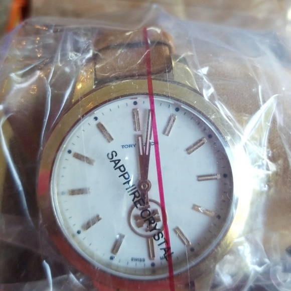 Tory Burch | Accessories | Tory Burch Collins Watch Gold Brown Bnib ...